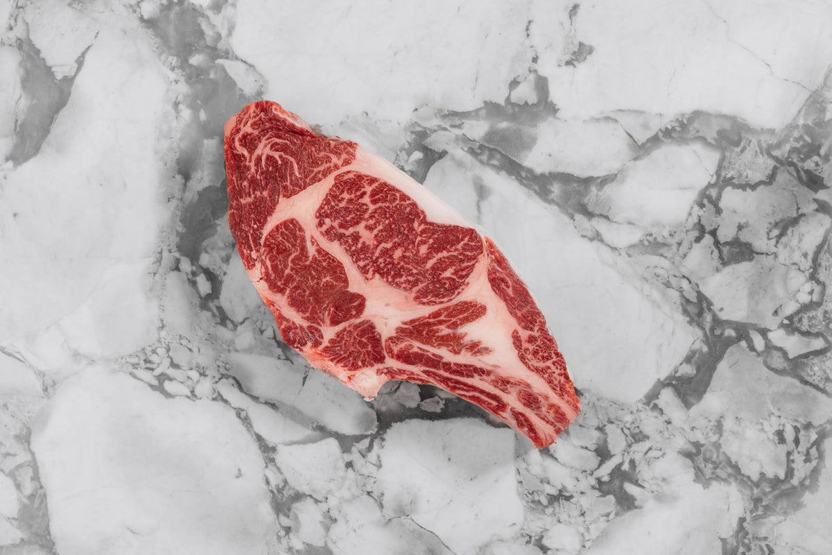 Rangers Valley Black Angus/Wagyu MB5+ Rib Eye – Grass & Bone