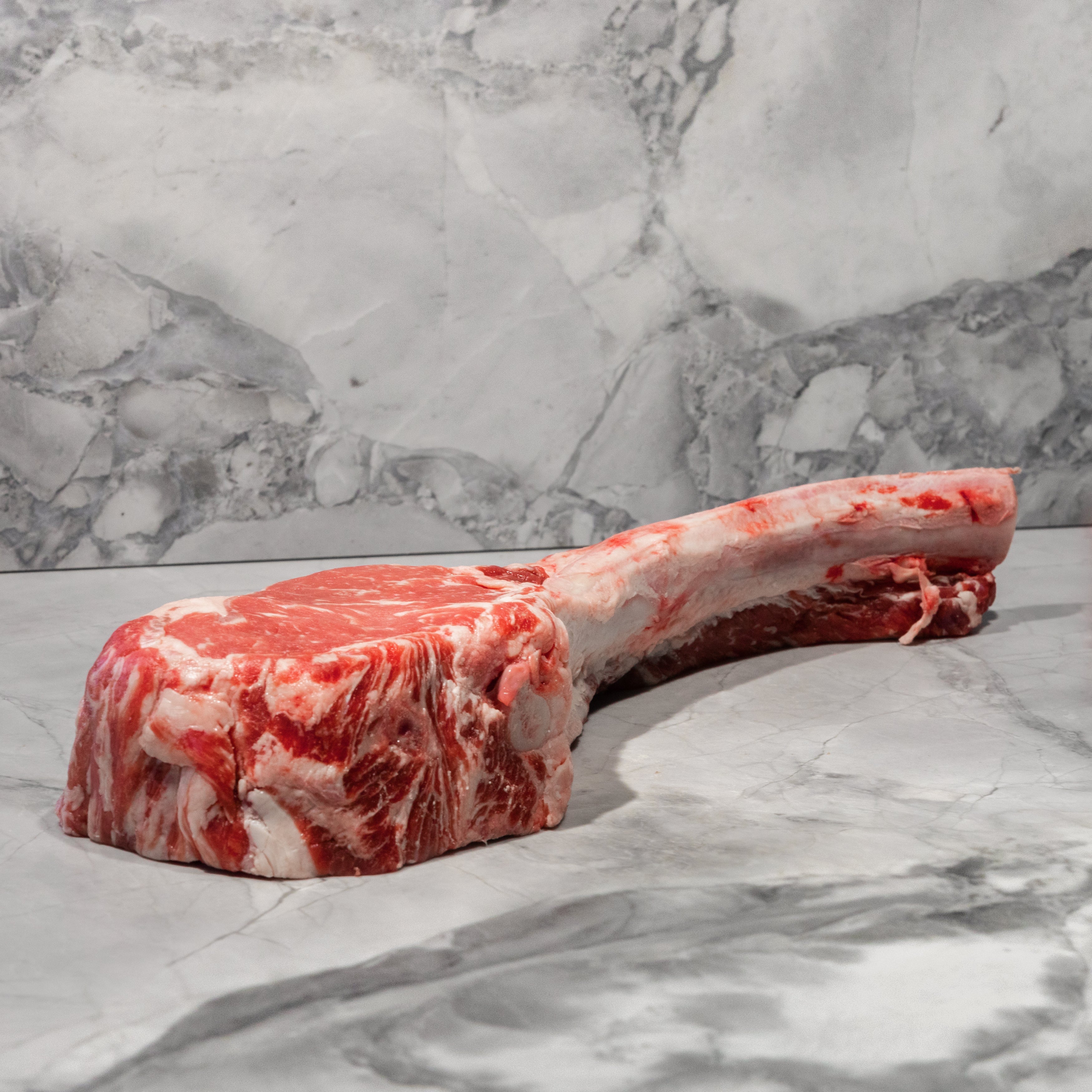 Beef Tomahawk Grain Fed Rangers Valley MB3+ | $69/kg – Grass & Bone